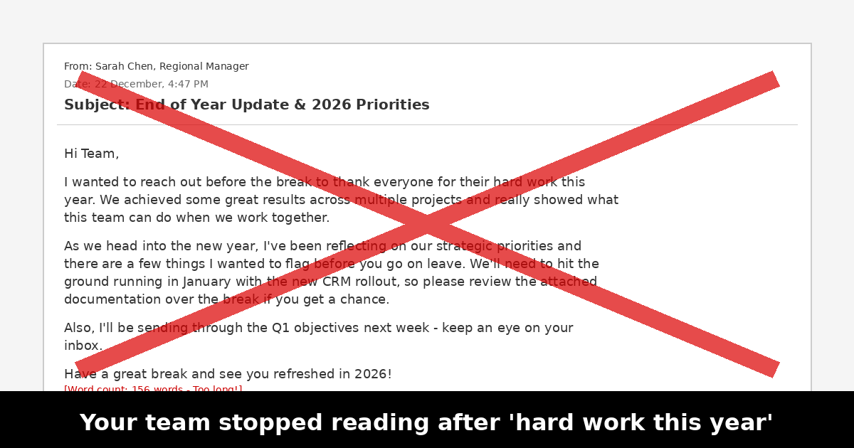 Your End-of-Year Email Formula: What Research Says Works